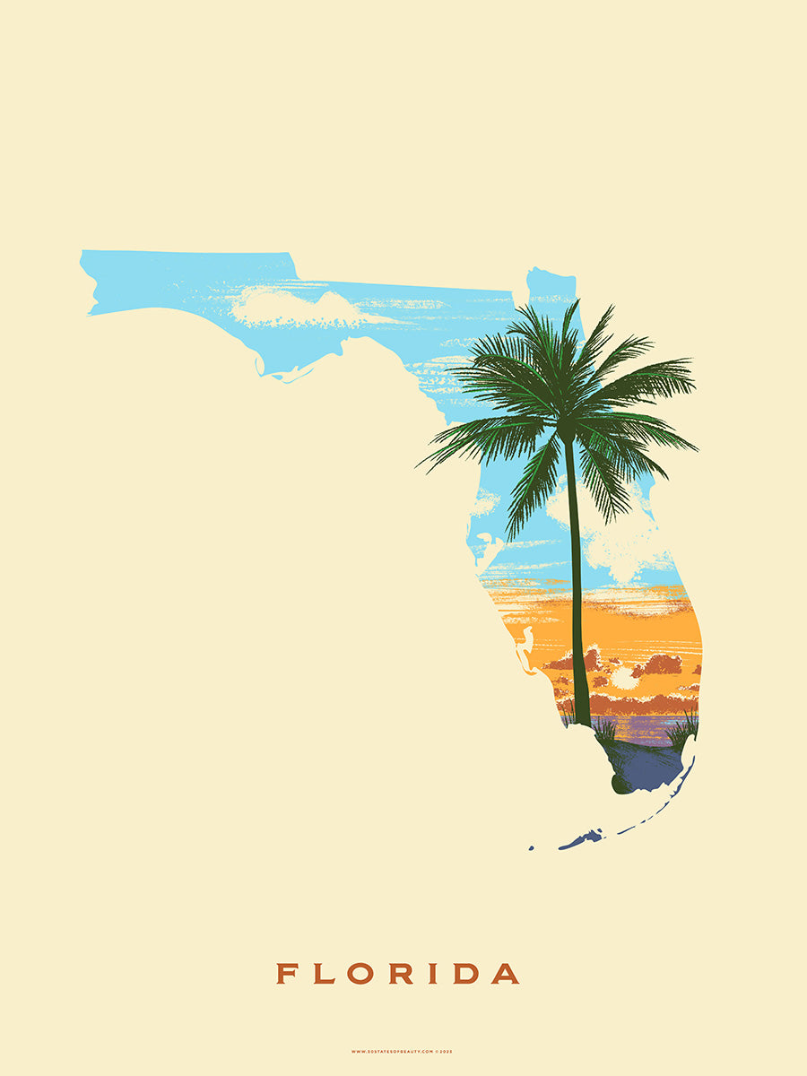 Florida Print - 50 States of Beauty