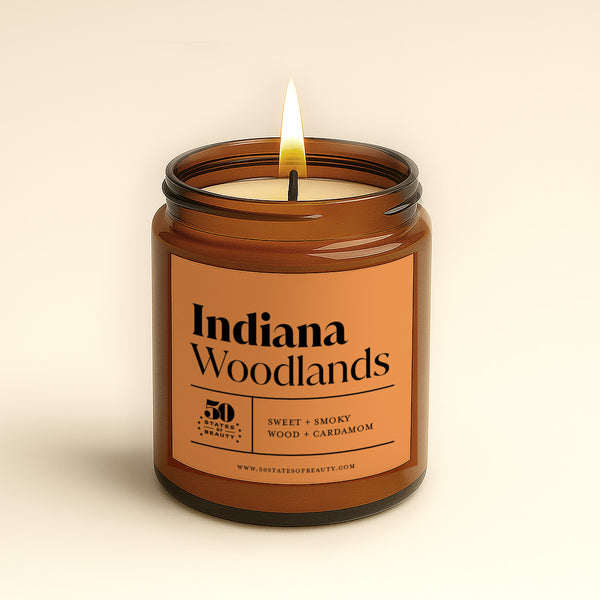 Indiana Woodlands Candle - 50 States of Beauty