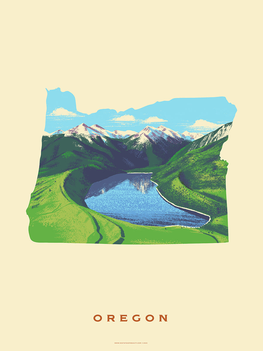 Oregon Print - 50 States of Beauty