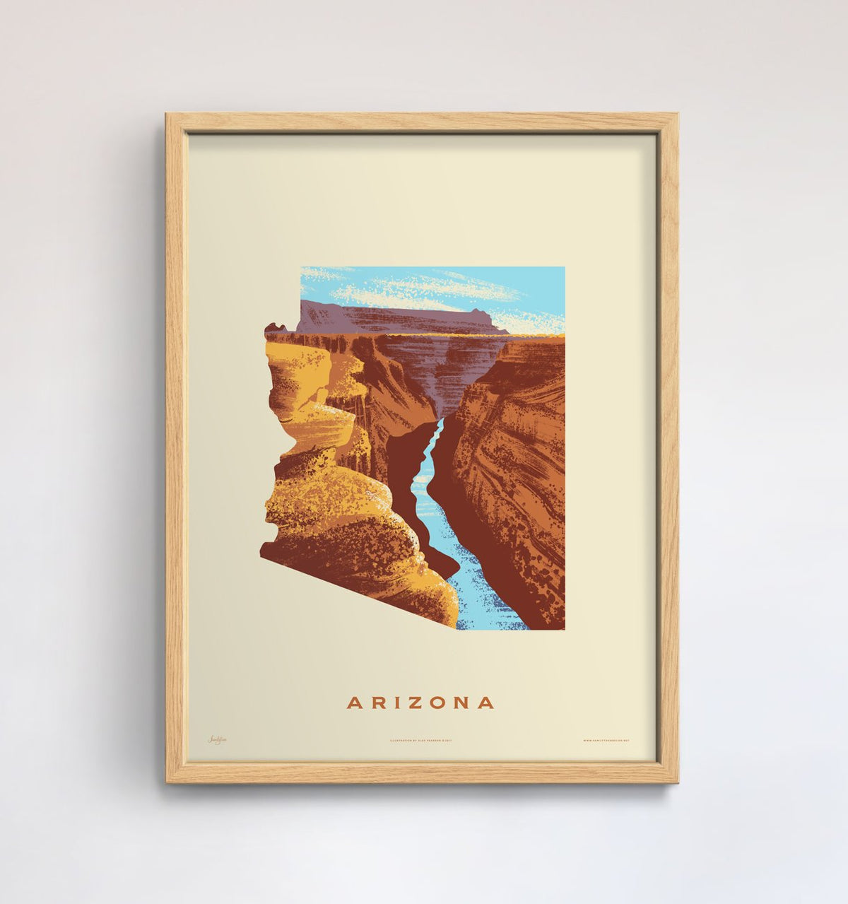 Arizona State Print - Grand Canyon - 50 States of Beauty