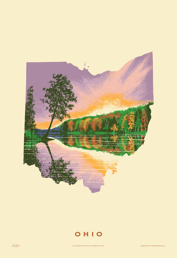 Ohio State Print - 50 States of Beauty