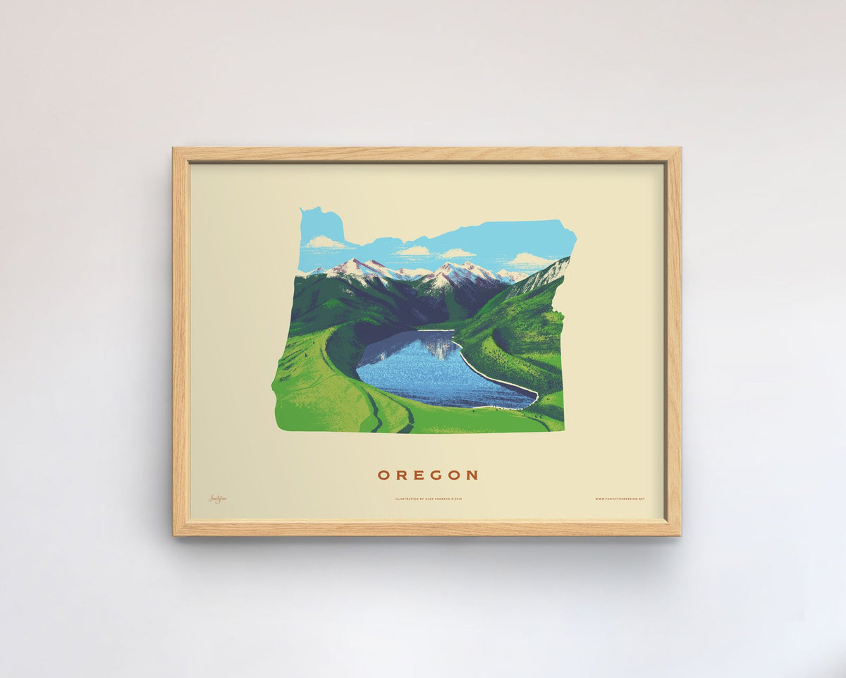 Oregon Print - 50 States of Beauty