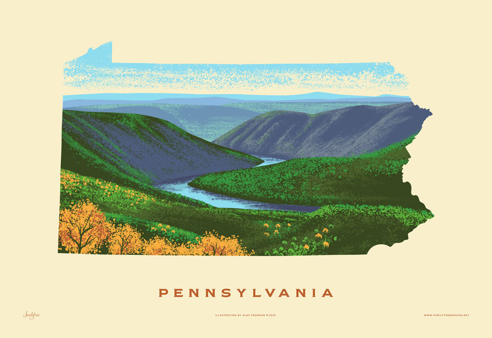 Pennsylvania Print - 50 States of Beauty
