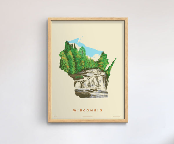 Wisconsin State Print - Copper Falls - 50 States of Beauty